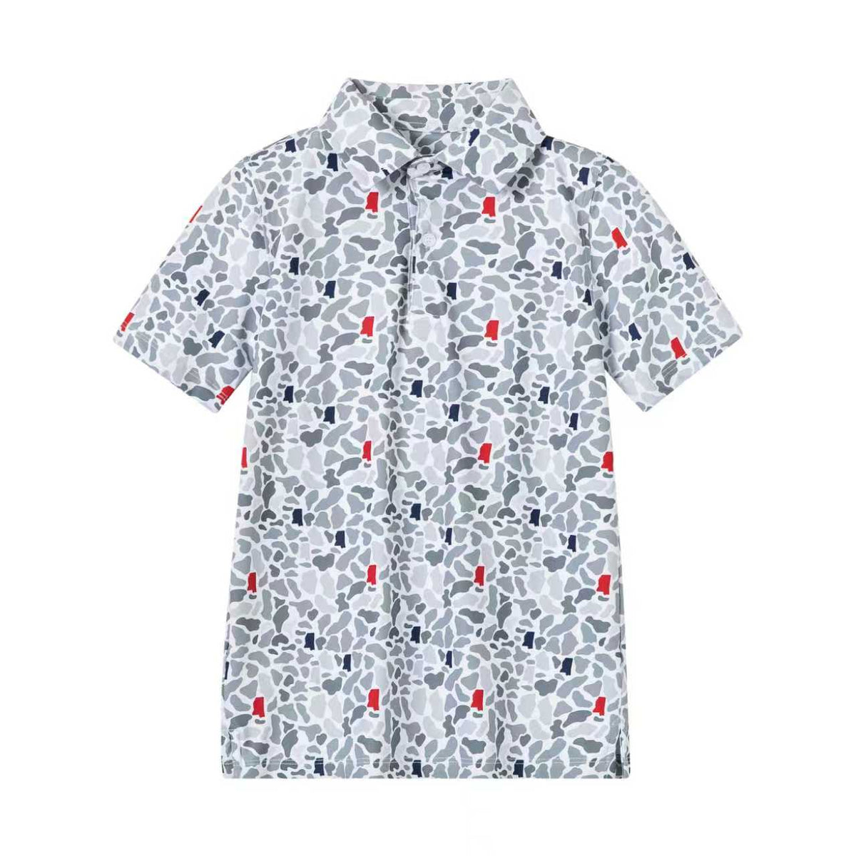 MS Camo Polo (Red/Blue) – Meripex Apparel